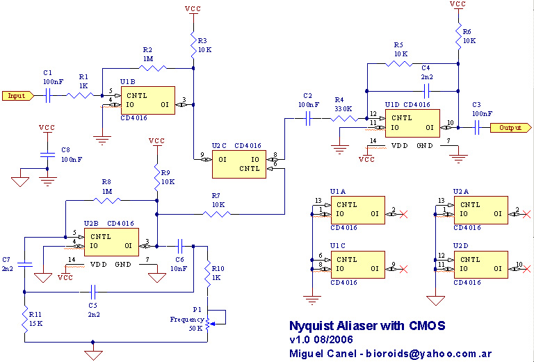 CMOS Aliaser's frequency pot question